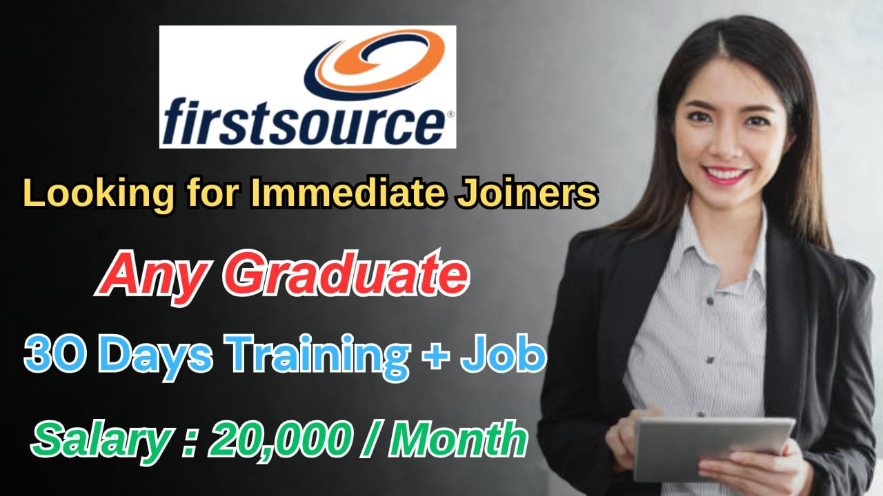 Job openings in Firstsource | Firstsource Recruitment 2024 - MNC MEGA ...